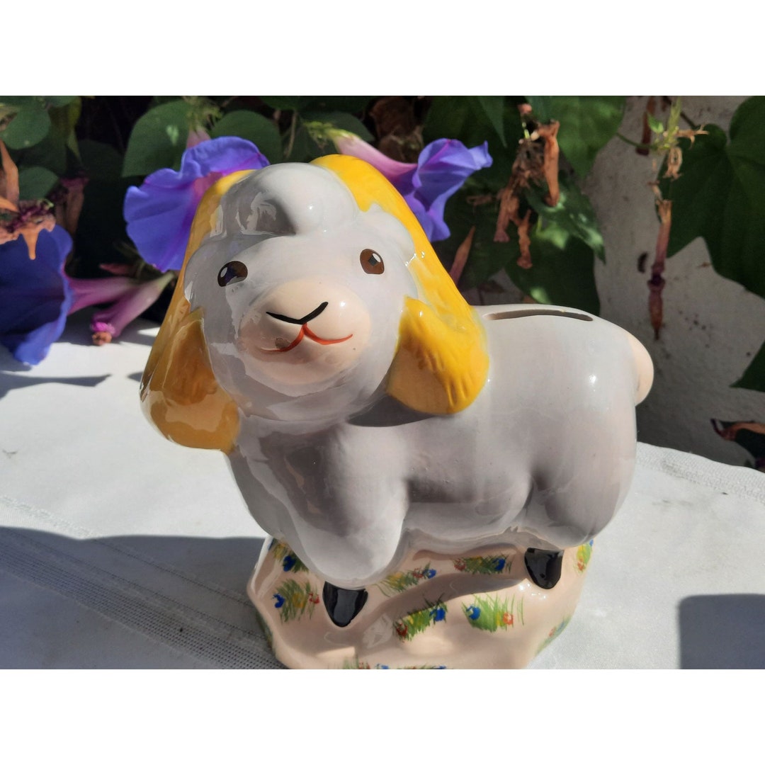 Wells Fargo Chinese New Year of the Ram Ceramic Piggy Bank 2015 - Etsy