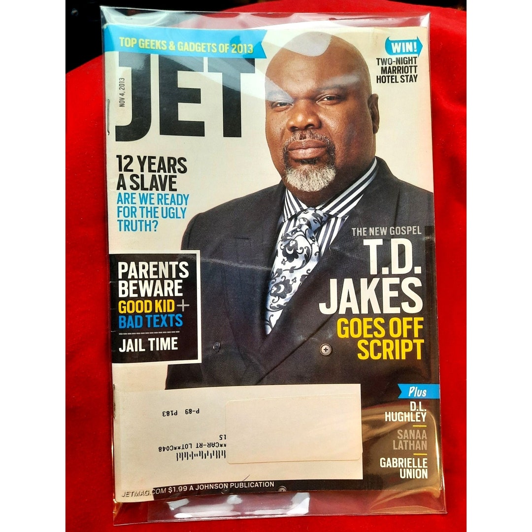 Vintage Jet Magazine TD Jakes Nov 4 2013 - Etsy