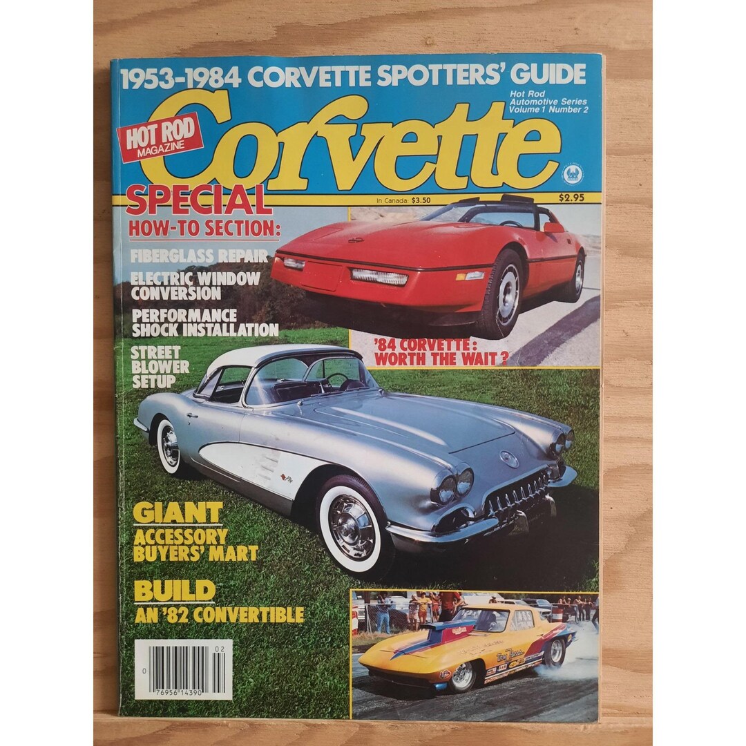 Vintage Hot Rod Magazine Corvette Vol 1 No 2 1983 Bruno's Corvette's ...