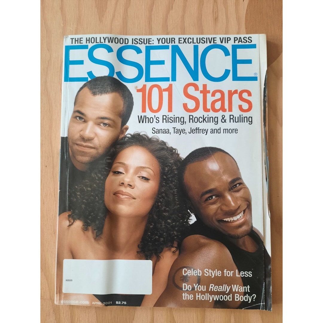 Essence Magazine Sanaa Lathan Taye Diggs Pull Out Heart April 2001 ...