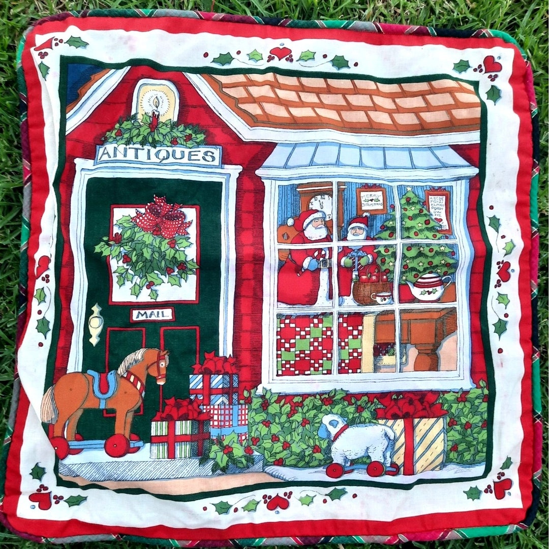 Vintage Susan Winget Handmade Throw Pillow Wall Cover Hanging Folk Art ...
