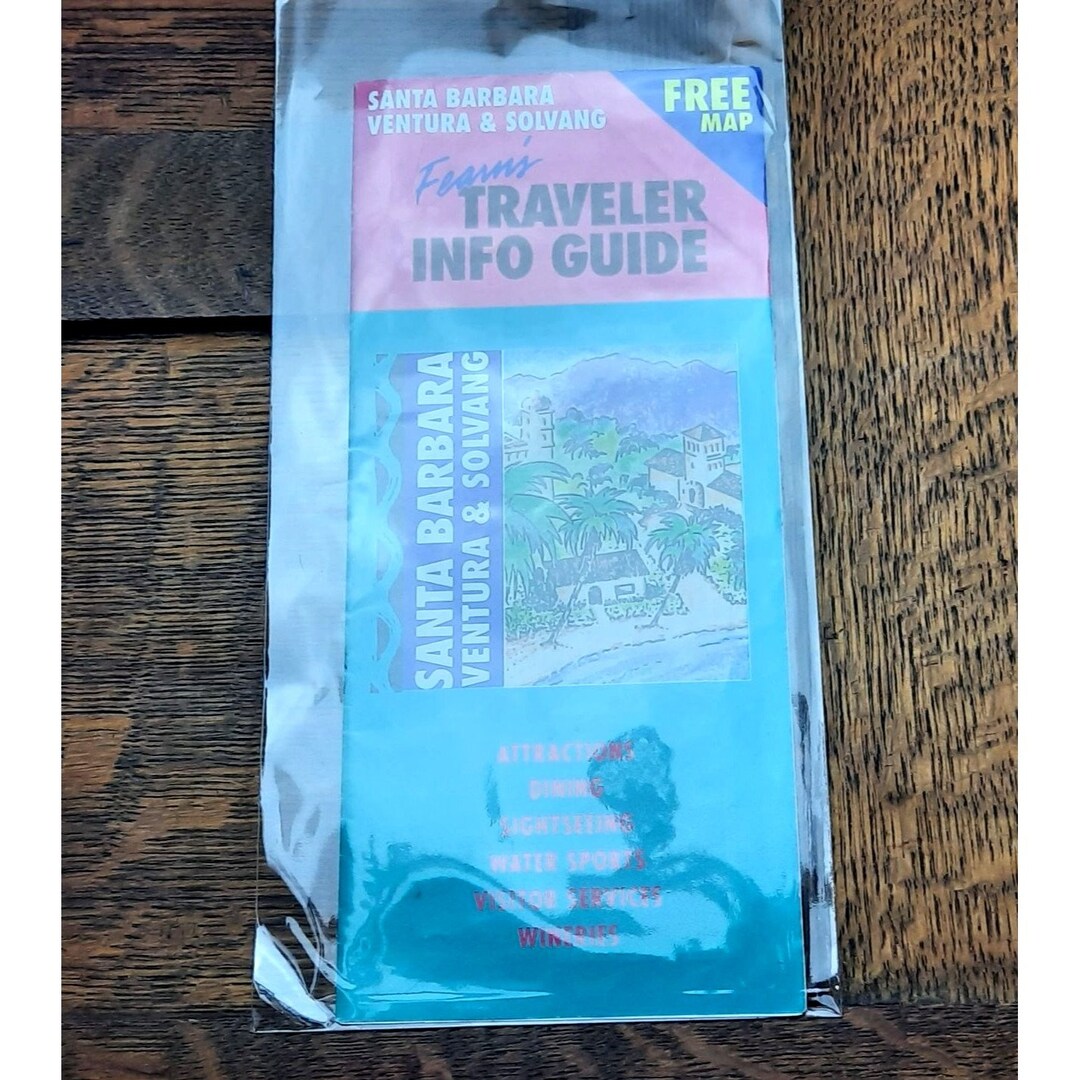 Vintage Fearn's Traveler Info Guide Santa Barbara Ventura and Solvang ...