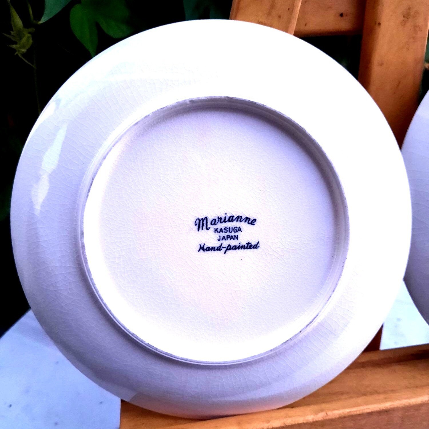 Vintage Kasuga Japan Marianne Hand Painted Rose Bread Dessert - Etsy