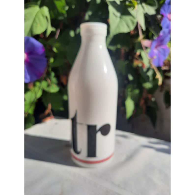 Vintage Egizia Milk Glass Decorative 1ltr Milk Bottle Italian Glass - Etsy