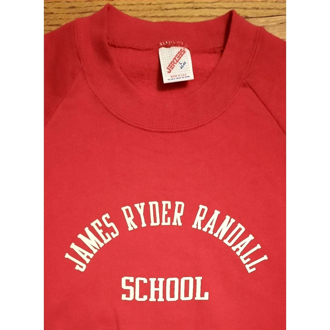 Vintage Jerzees Mens L Red Sweatshirt James Ryder Randall Elementary School 1980s - Etsy