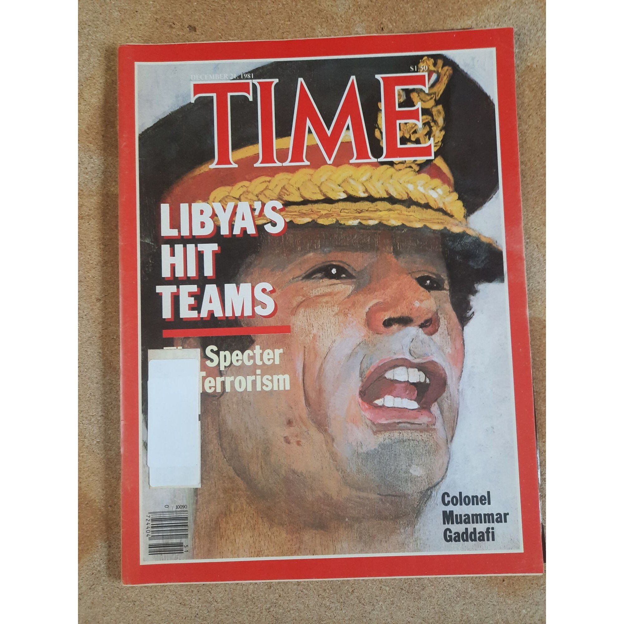 Vintage Time Magazine Colonel Muammar Gaddafi Dec 21 1981 - Etsy