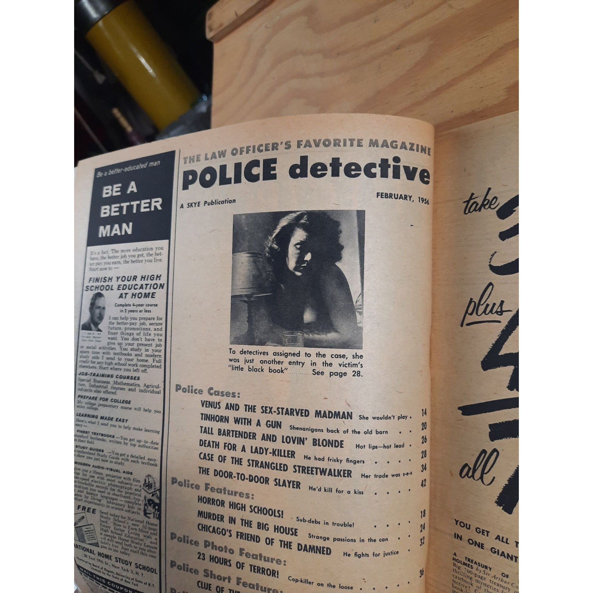 Vintage Police Detective Magazine Original Publication Vol 10 No 1 Feb ...