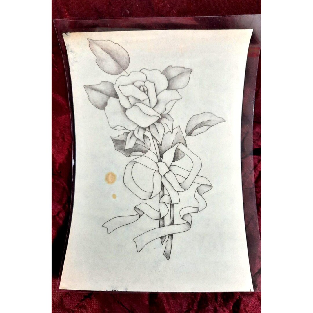 Vintage Prison Art Prison Valentine Rose and Bow 1980s - Etsy