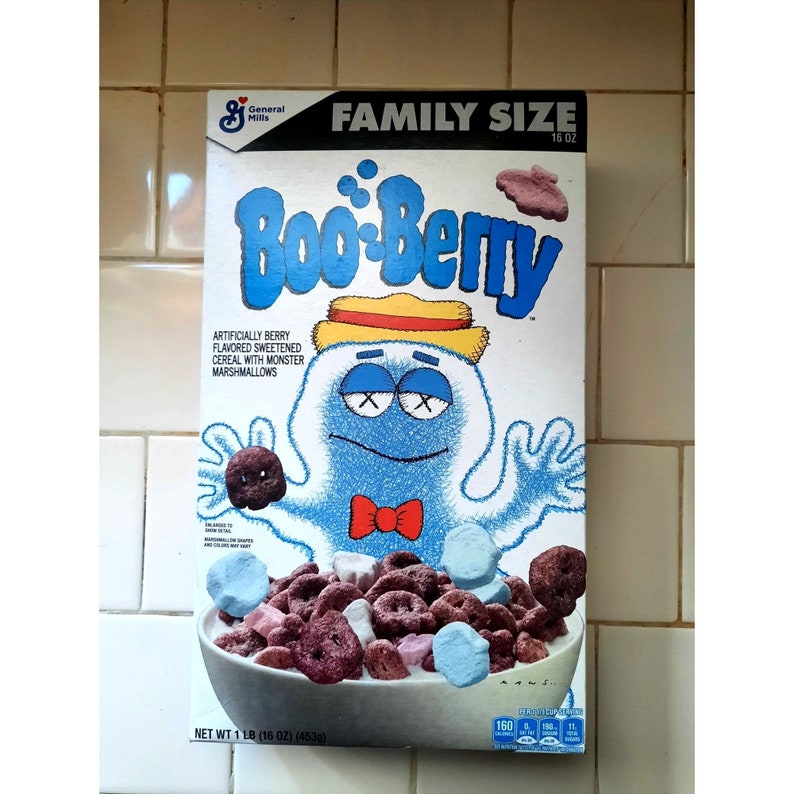 Boo Berry Cereal Kaws Edition Monster Mash 16oz Family Size - Etsy