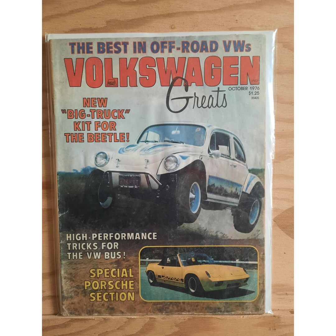 Volkswagen Greats Vintage Car Magazine Sept Oct 1976 Vol 6 No 5 ...