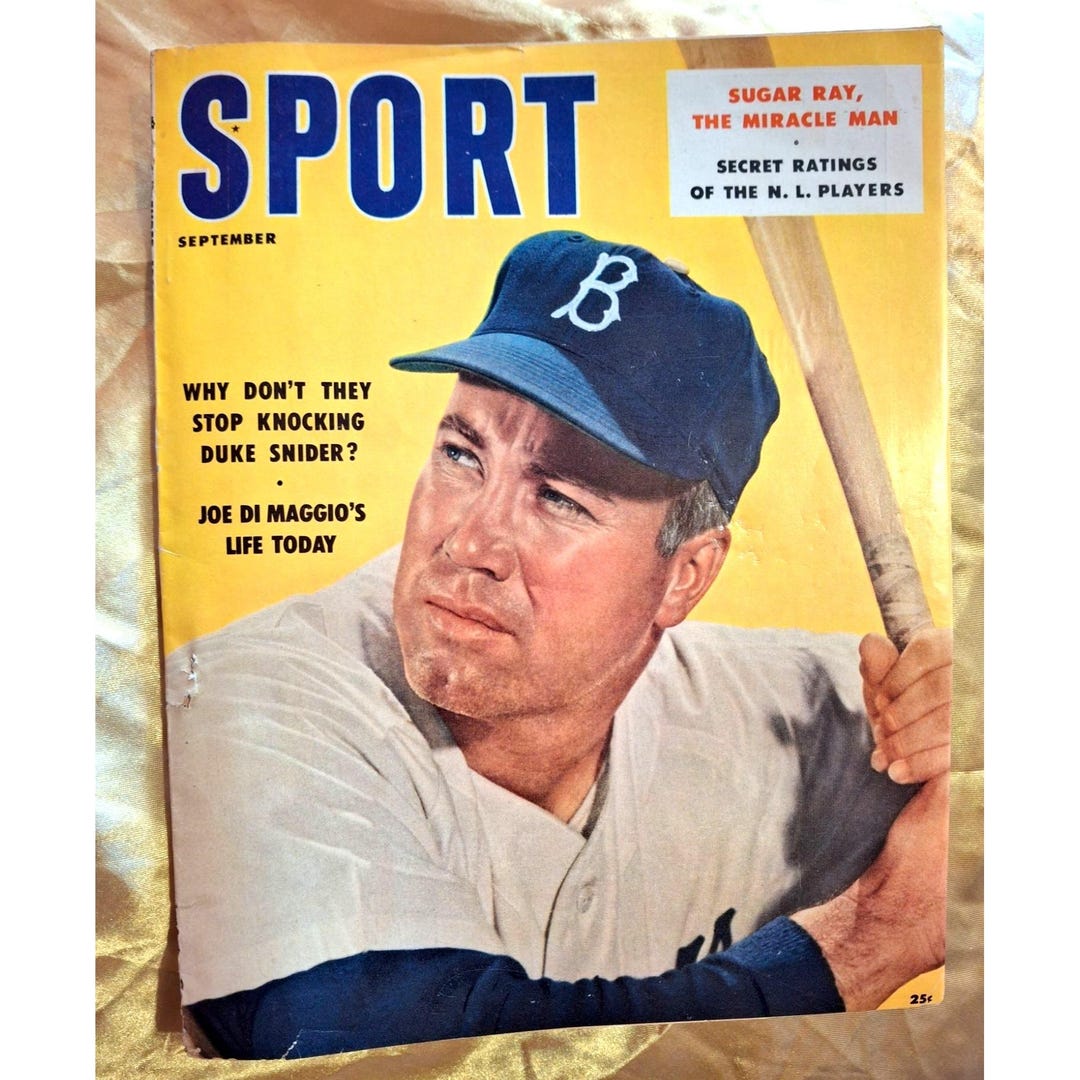 Vintage Sports Magazine SPORT Sept 1957 Vol 24 No 3 - Etsy
