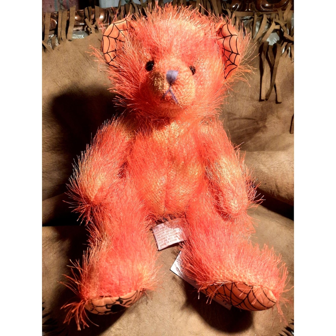 Vintage Russ Berrie Halloween Teddy Bear Friendly Frites Moonlight ...