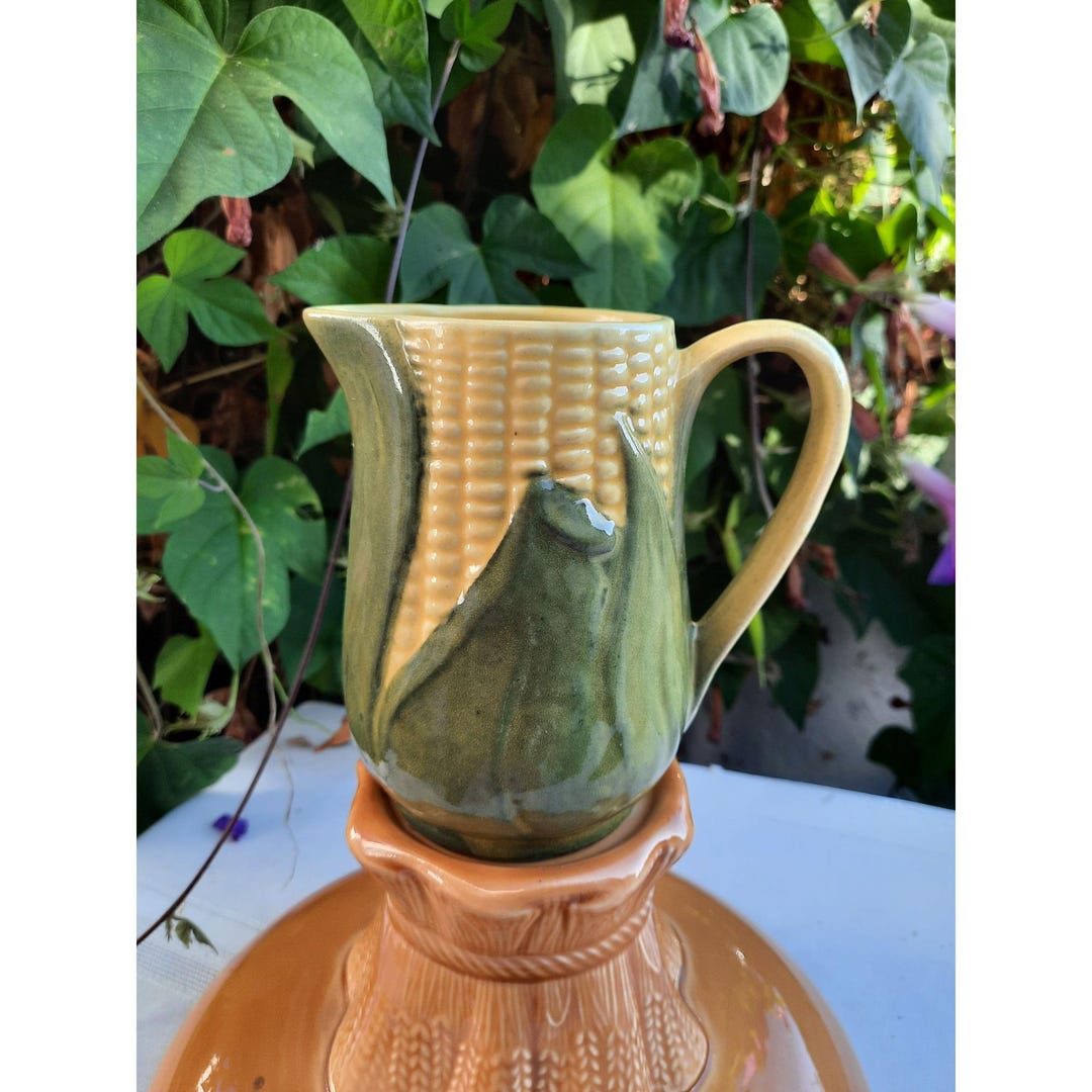 Vintage Shawnee Corn King Pattern Corn Creamer Small Pitcher 5" 1940s ...