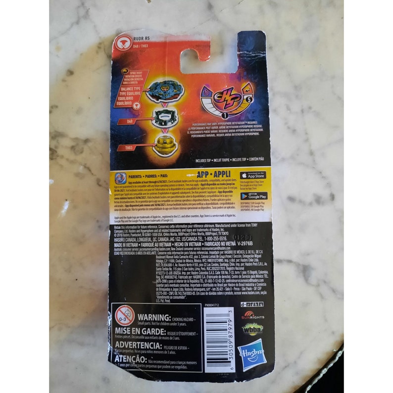 Hasbro Beyblade Burst Rise Hyper Sphere D48/TH03 Rudr R5 - Etsy