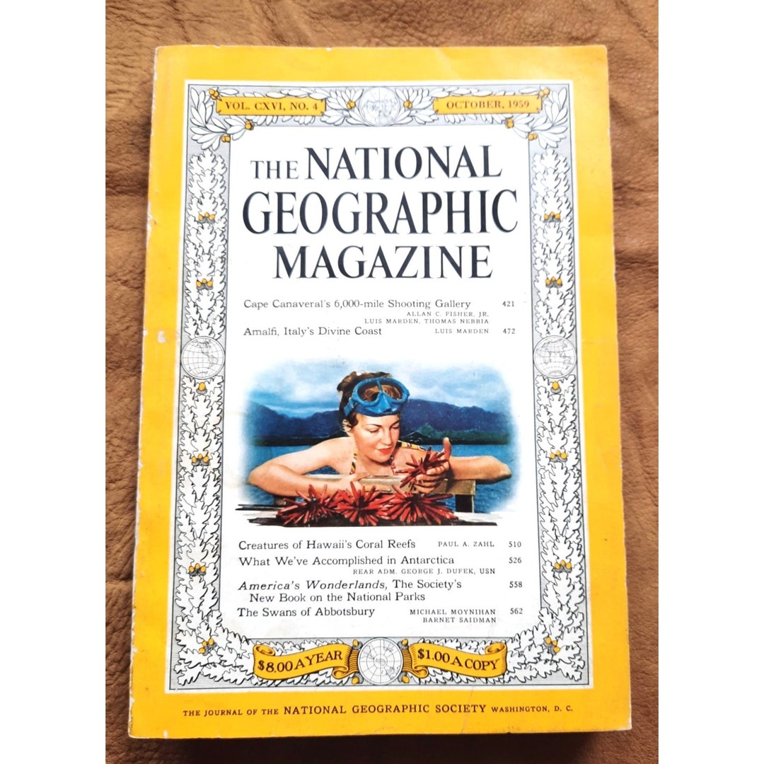 Vintage National Geographic Magazine Vol 116 No 4 Oct 1959 Original ...