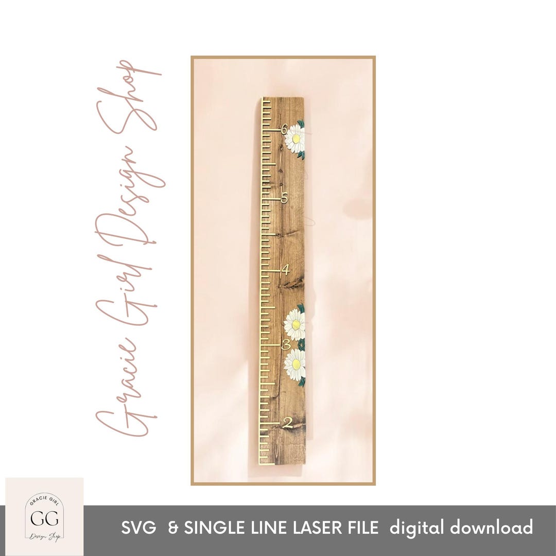Daisy Growth Chart SVG - Laser Cut Single Line File (digital Download ...