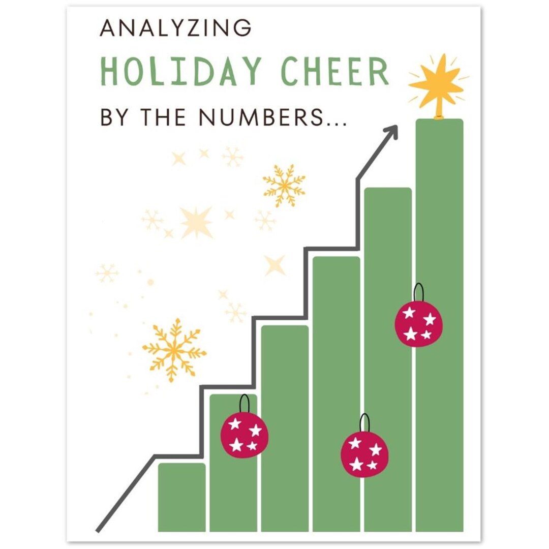 Holiday Cheer Chart Holiday Post Cards pack of 10 Flat - Etsy Canada