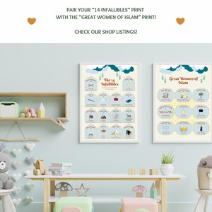 Shia Islamic Kids Wall Art, Ahlulbayt Shia Muslim Gift Baby, Shia ...