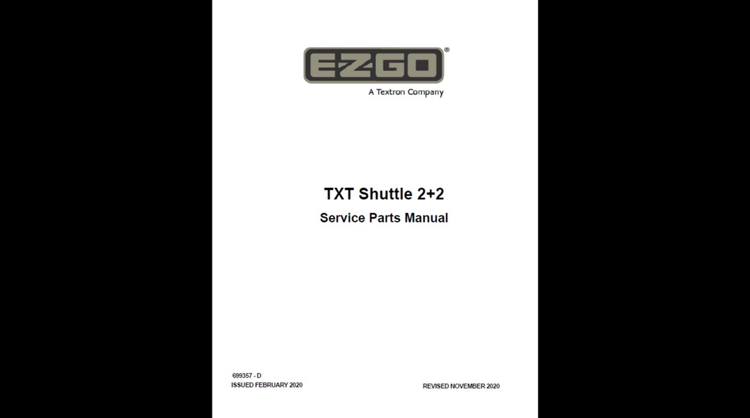 2020 Ezgo TXT Shuttle 2+2 Parts Catalog (PDF Download) - Etsy