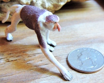 MINIATURE ANIMALS Capuchin Monkey Plastic Animal Figure Figurines ...