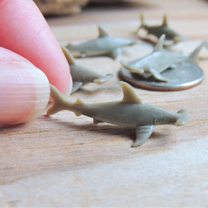 HAMMERHEAD SHARK MINIATURE Set Tiny Sea Animals Figurines Figures ...