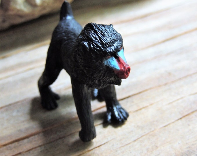 MINIATURE ANIMALS MANDRILL Monkey Plastic Animal Figure - Etsy