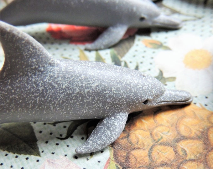 MINIATURE Animals Spotted Dolphin Figure Figurine Dollhouse Fairy ...