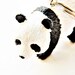 KEYCHAIN Key Chain Giant PANDA Bear Key Ring Key Fob Animal Cute Fun ...