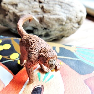 MINIATURE ANIMALS Capuchin Monkey Plastic Animal Figure Figurines ...