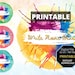 Watercolor Paint Splatter PRINTABLE PDF RA Door Decs Student - Etsy
