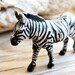MINIATURE ZEBRA Animal Figurine Figure Fairy Garden Dollhouse Diorama ...