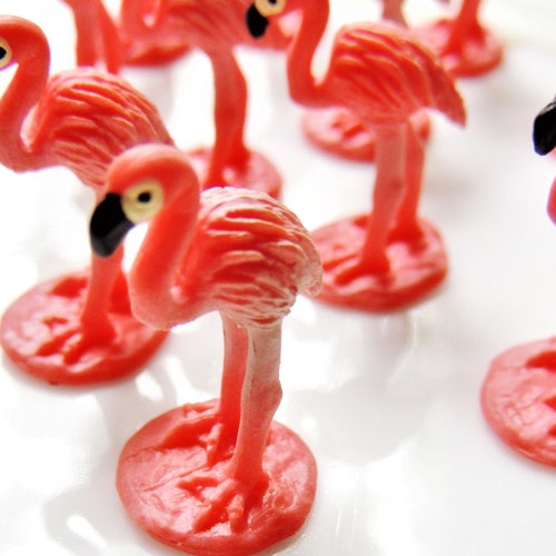 FLAMINGO MINIATURE Tiny Animals Figures Figurines Terrarium - Etsy