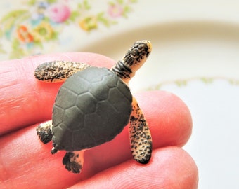 MINIATURE SNAPPING TURTLE Animal Figurine Figures Dollhouse - Etsy
