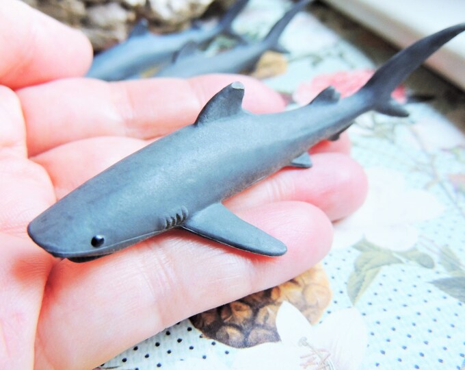 MINIATURE TIGER SHARK Animals Figures Figurines Dollhouse - Etsy
