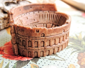 MINIATURE COLOSSEUM Landmark Replica Figure Figurine Diorama Terrarium ...