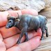 MINIATURE CAPE BUFFALO Animal Figurines Figures Fairy Garden Dollhouse ...