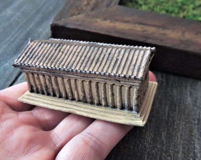 MINIATURE BUILDINGS PARTHENON Landmark Replica Plastic Figures ...