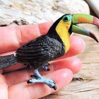 Animal Figurine, Toucan Bird Figurine, Toucan Miniature - Etsy