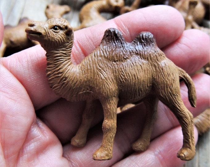 MINIATURE CAMEL Plastic Animal Figures Figurines for Fairy Garden Doll ...