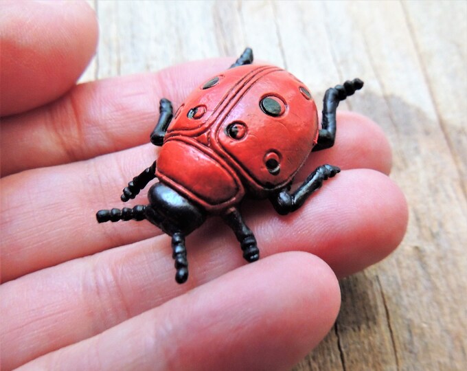 MINIATURE LADYBUG Animal Insect Figures Figurines Fairy Garden - Etsy