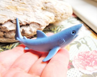 SHARK MINIATURE Great White Sharks Animal Figurines Figures Dollhouse ...