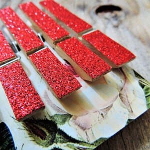 CLOTHESPINS Clothes Pin Glitter Decorative Magnets Push Pin Thumbtack ...