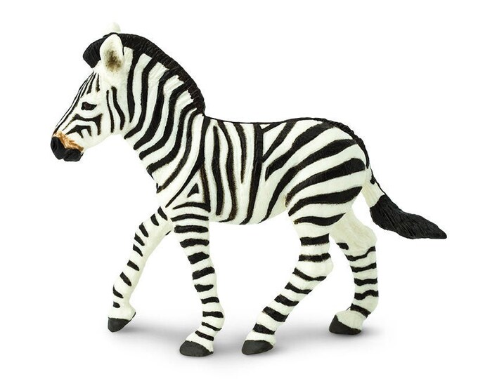 Large MINIATURE ZEBRA FOAL Animals Figure Figurine Fairy | Etsy