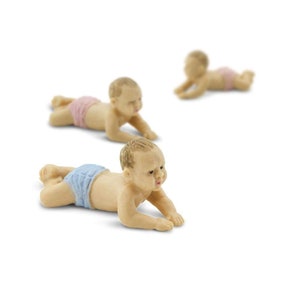 MINIATURE BABY Figurine Figure Fairy Garden Dollhouse Diorama Terrarium ...