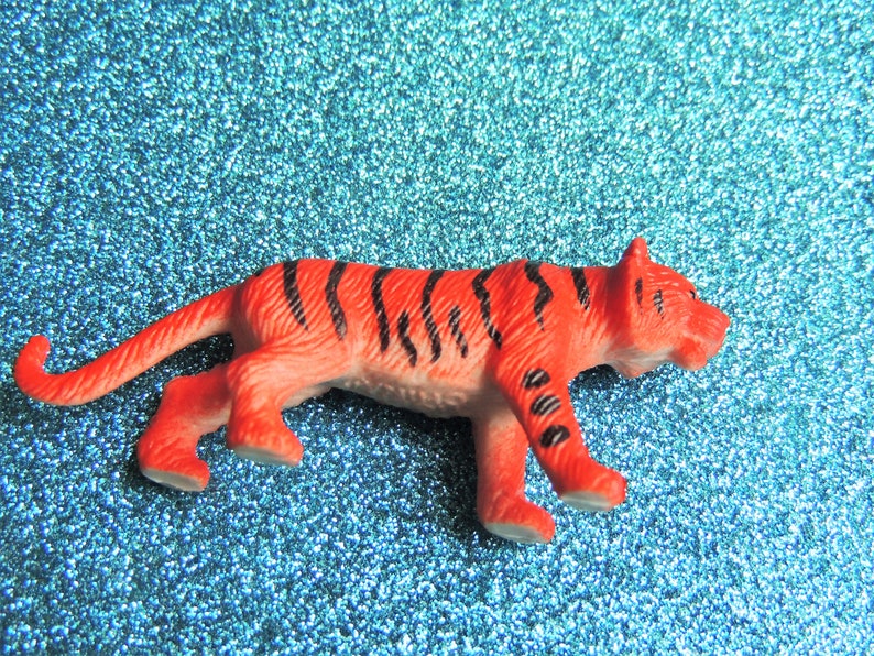MINIATURE TIGER Toy Animal Figures Figurine Mini Fairy Gardens | Etsy