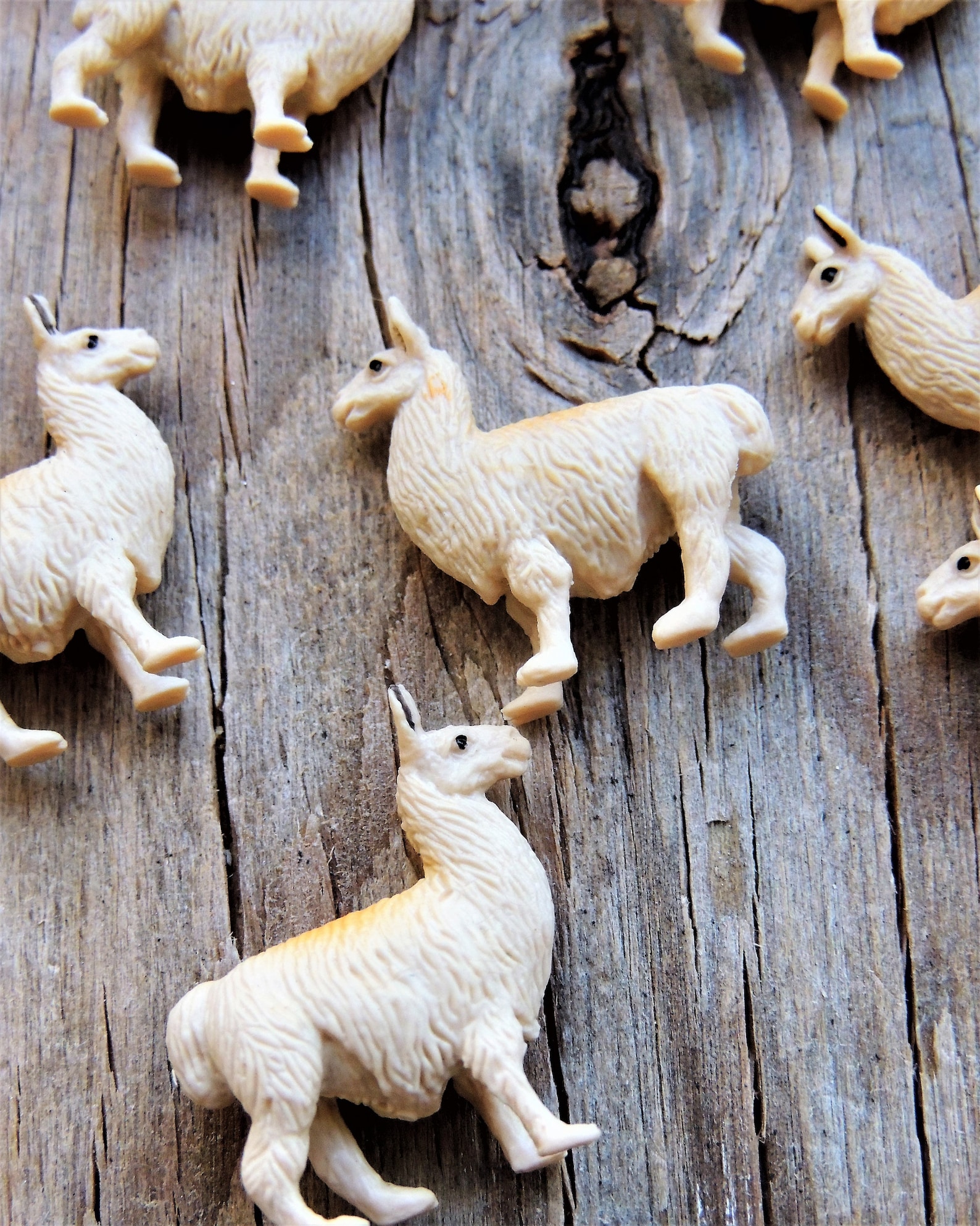 MINIATURE LLAMAS Farm Animals Figurines Figures Fairy Gardens - Etsy