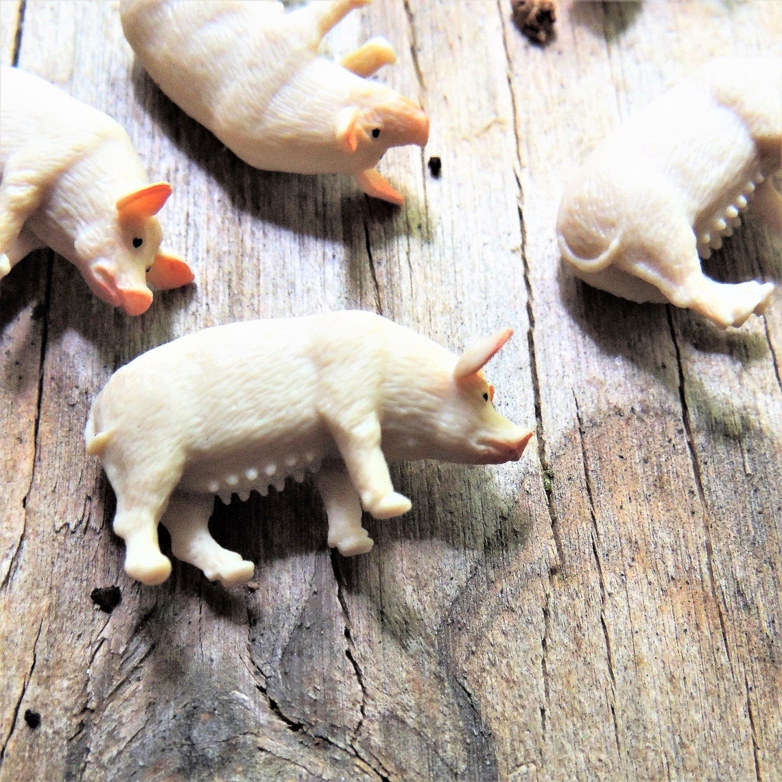 MINIATURE PIG Farm Animals Figurines Figure MICRO Mini | Etsy