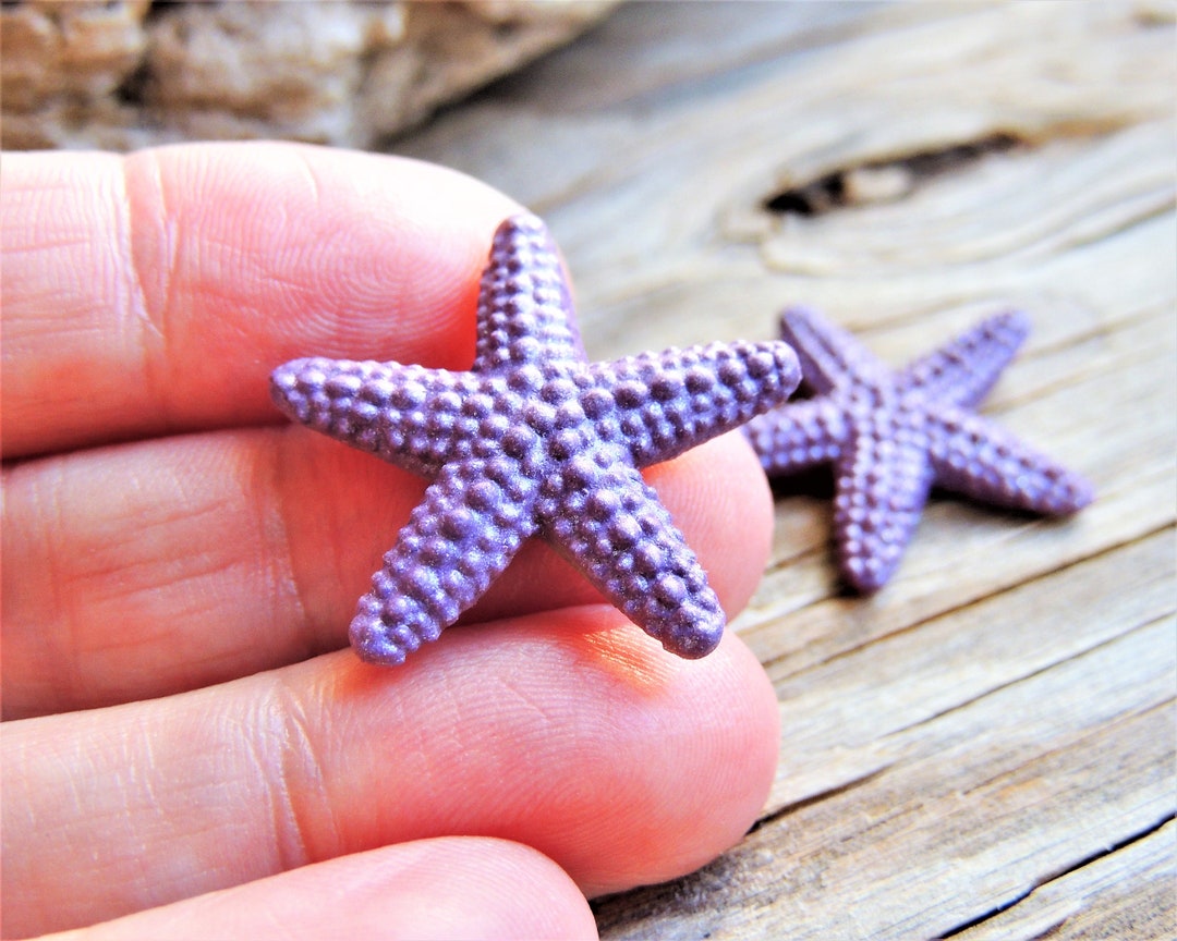 MINIATURE PURPLE STARFISH: Tiny Sea Life Animals Figurine Figure ...