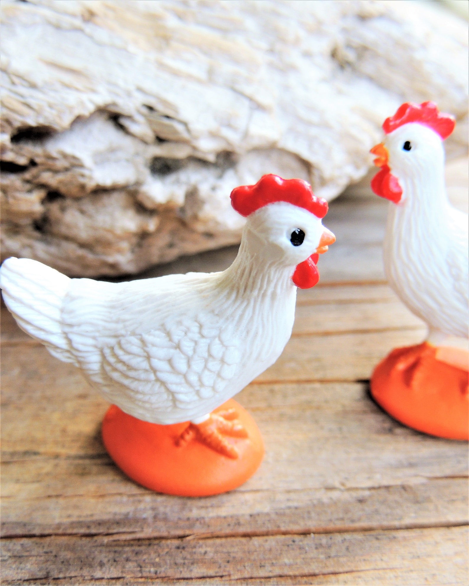 HEN MINIATURES Animal Figures Figurines Dollhouse Fairy Garden - Etsy