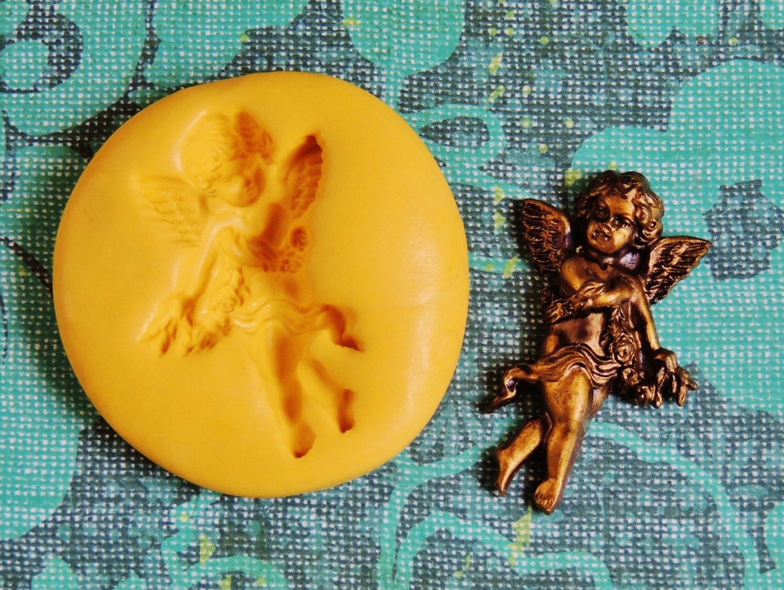 Cherub Mold | Silicone Push Molds | Polymer Clay Resin Chocolate ...
